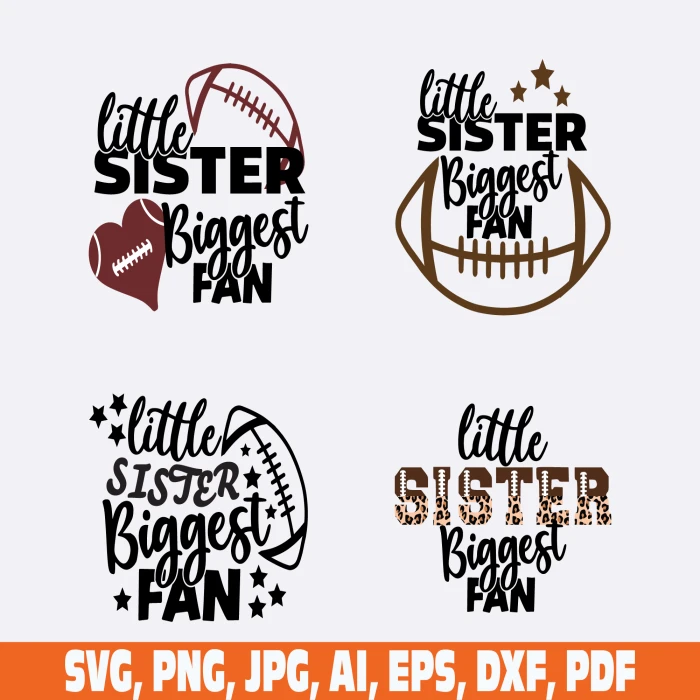 Little sister Biggest Fan, football sister, football, My sister Biggest ...